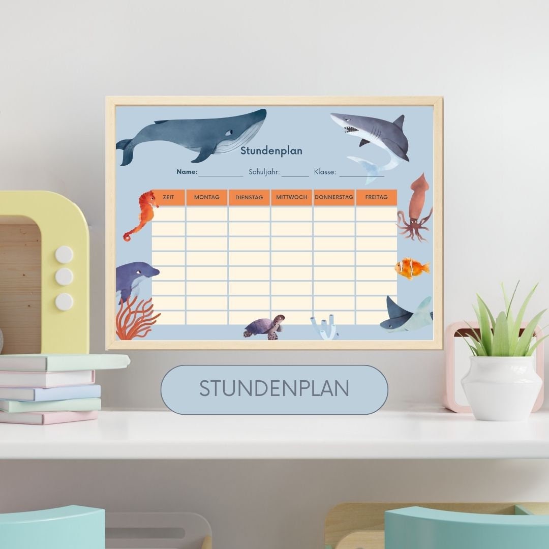 Lesson Plan Underwater Sea Animals for Kids - School Planner | Weekly ...