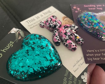 Pocket Hug Token, Glittery Pocket Heart Charm, Faith Christian Gifts ...