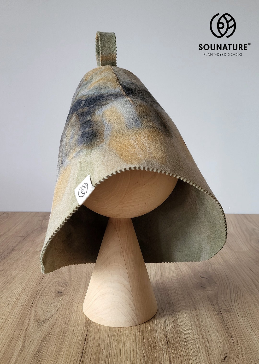 Premium Sauna Hat, Plant-dyed, Wool Felt, 100% Natural, Aufguss Hat ...