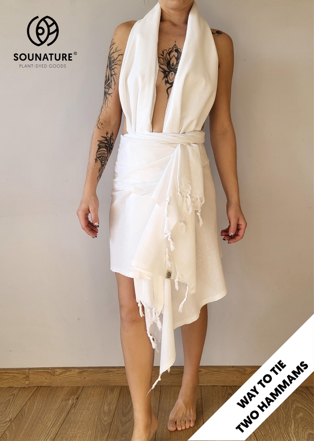 Hammam Set for Sauna, Two Pareo for Aufguss, Sauna Towel Two Pieces ...