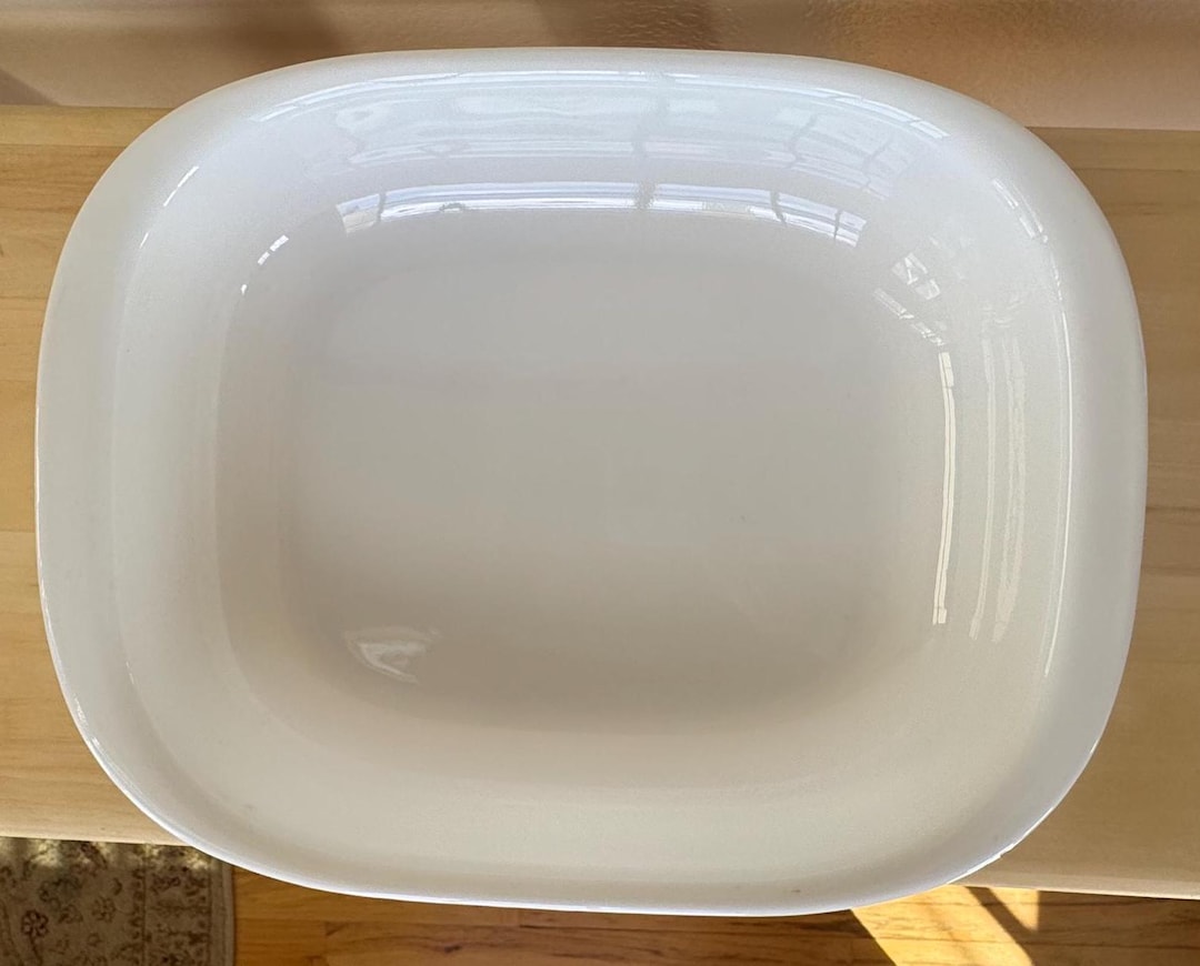Vintage 1980s Corning Ware White Simply Lite 3 Quart (2.8 L ...