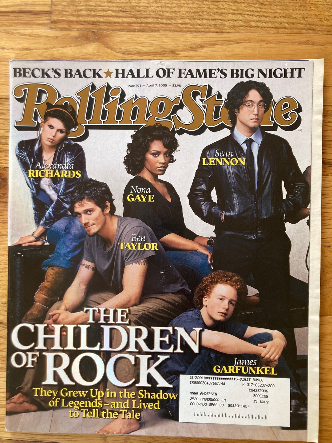 Rolling Stone Magazine Children of Rock Cover Issue 971 April 7, 2005 ...