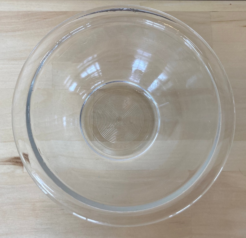 Vintage Clear Glass Pyrex 1 Quart Round Mixing Bowl 322 - Etsy