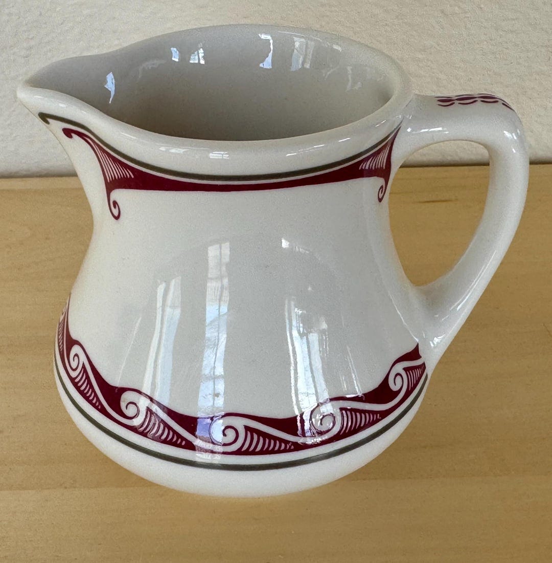 Vintage Ancient Mimbreno Indian Santa Fe Dining Car Creamer Reproduced ...