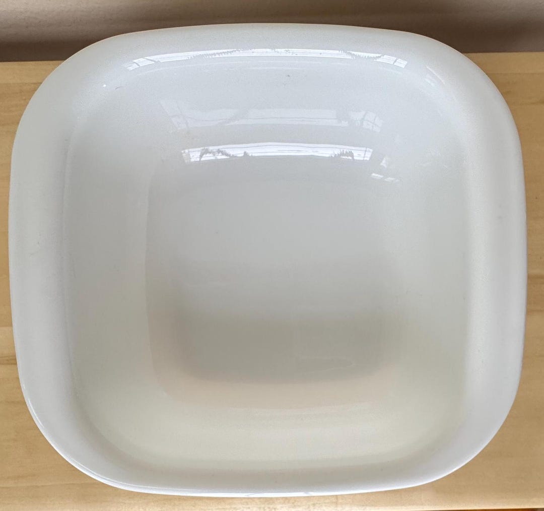 Vintage 1980s Corning Ware White Simply Lite 1.5 Quart (1,4L) Square ...