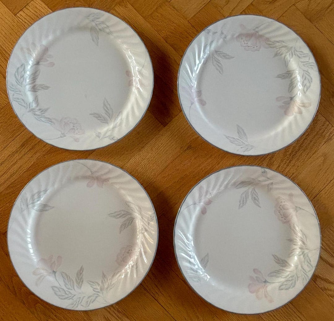 Set of 4 Vintage Corelle by Corning "pink Trio" 10.25" Dinner Plates - Etsy