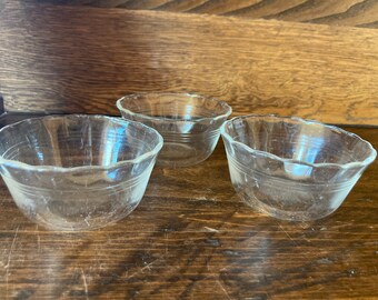 Vintage PYREX 464 300 ML Custard Cups Set of 3 Clear PYREX - Etsy