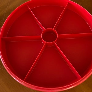 Vintage Tupperware Take Along Party Susan Divided Serving Tray 405-9 ...