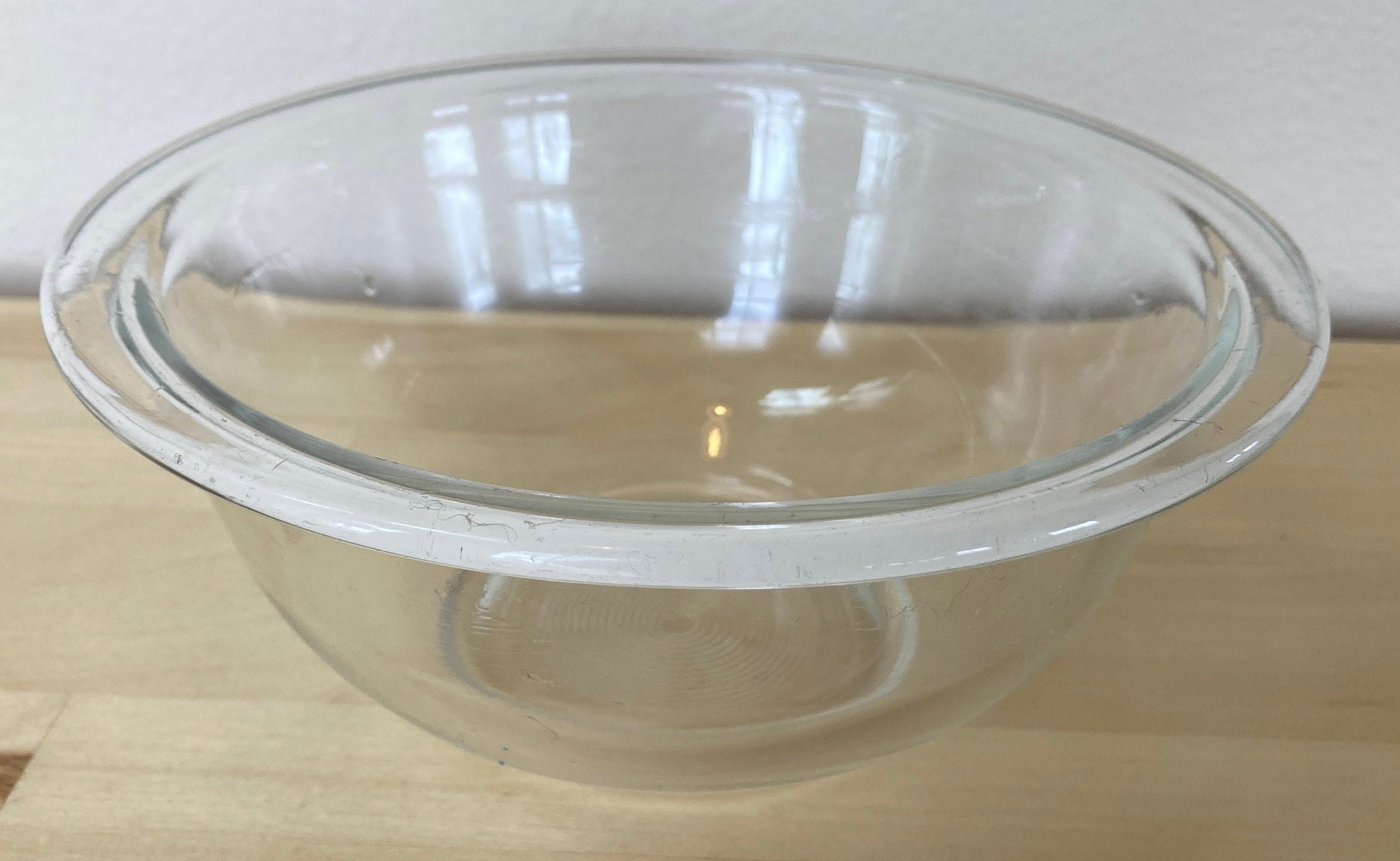 Vintage Clear Glass Pyrex 1 Quart Round Mixing Bowl 322 - Etsy