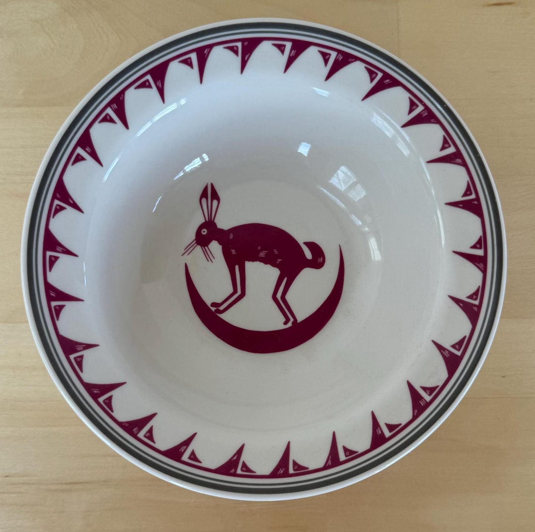 Vintage Ancient Mimbreno Indian Santa Fe Dining Car 6.25" Bowl ...