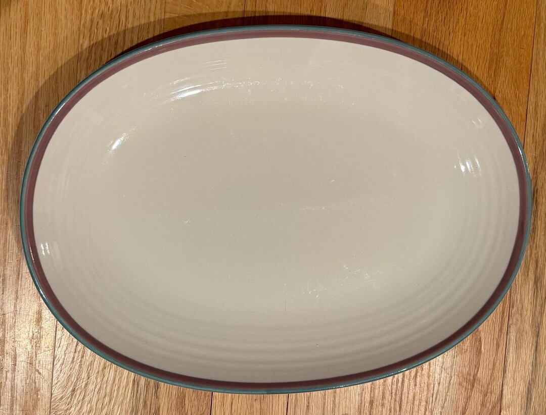 Vintage Pfaltzgraff Stoneware 14" Oval Platter in Juniper Pattern - Etsy