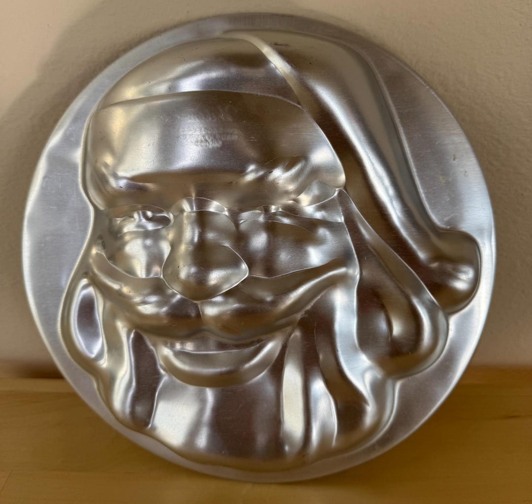 Vintage Unused 1974 Wilton Santa Clause Face 9.25 Diameter Round ...