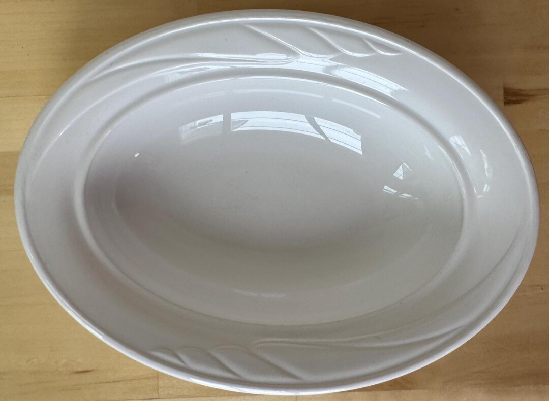Vintage Corning Casual Elegance White Oval Casserole Dish - Etsy