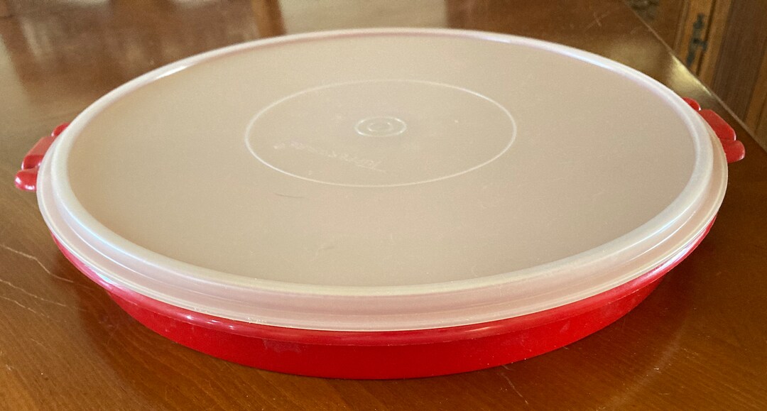 Vintage Tupperware Take Along Party Susan Divided Serving Tray 405-9 ...