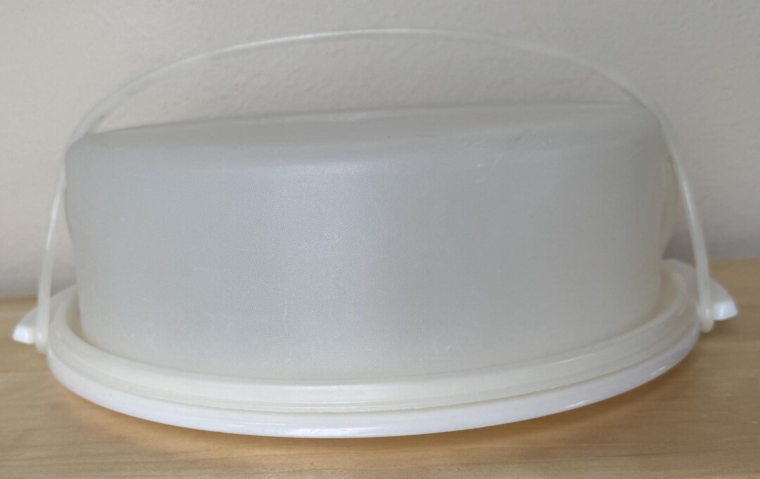 Vintage Tupperware Sheer 11” Cake Taker or Pie Keeper #719-1 With ...