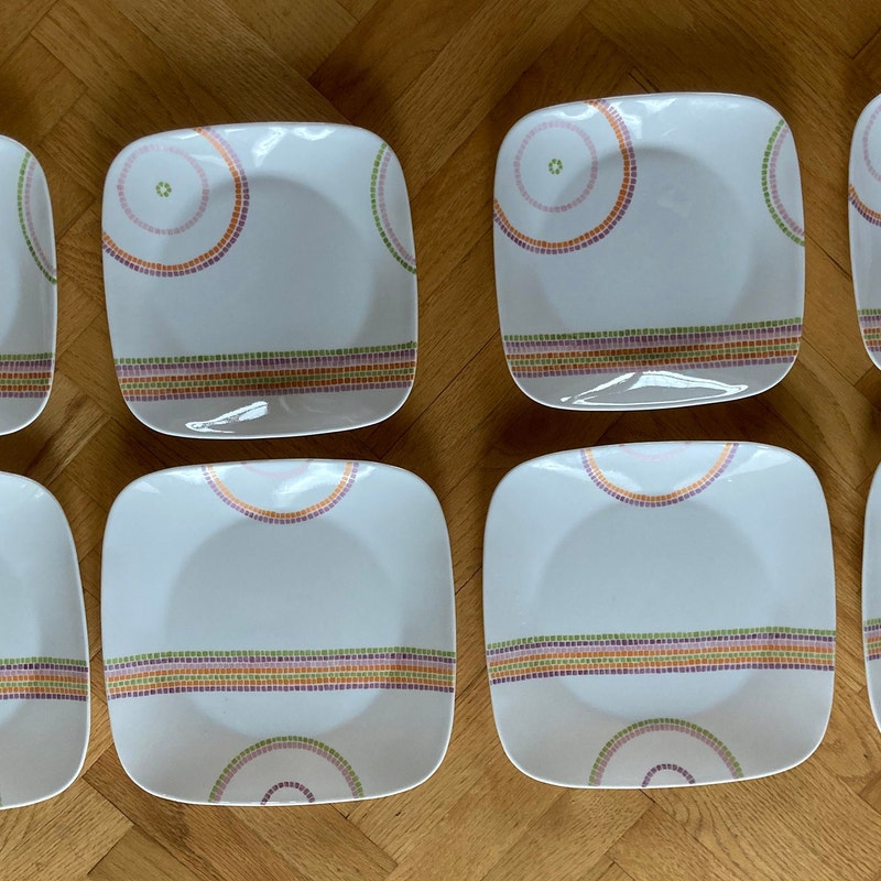 4 Dinner Plates - Etsy