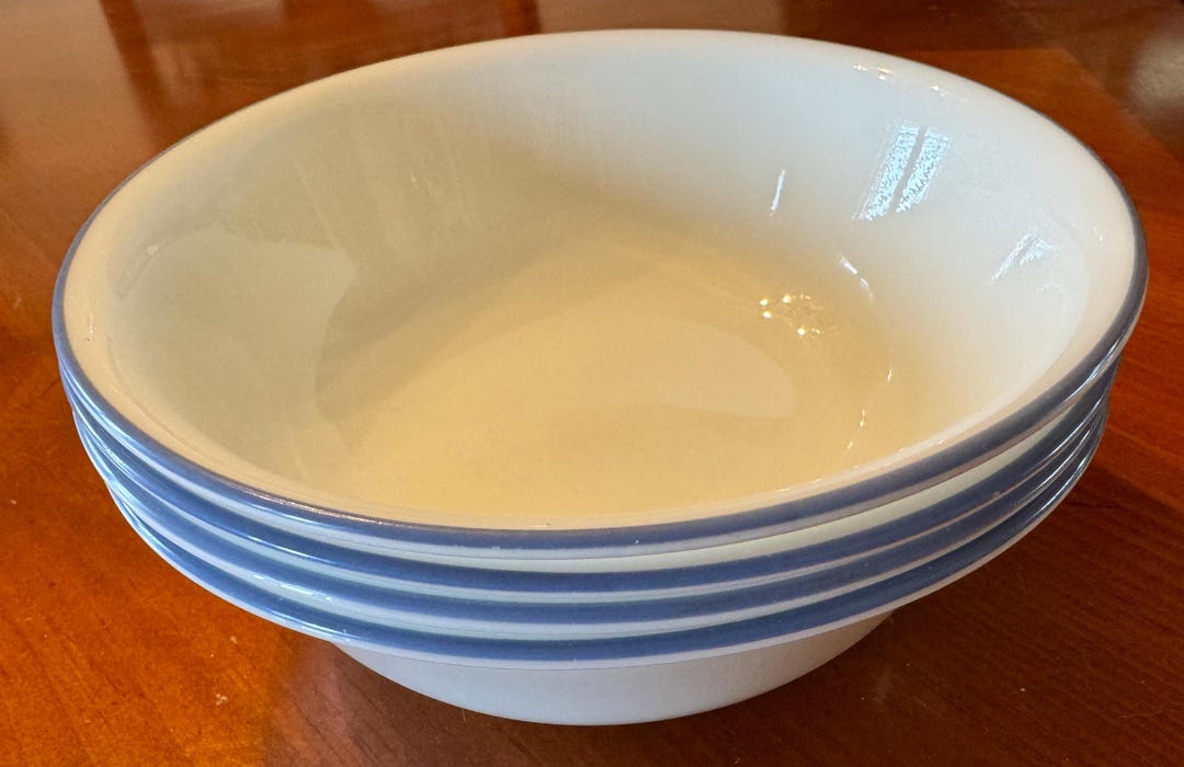 Set of 4 Corelle by Corning 6 Round Soup or Cereal Bowls With ...