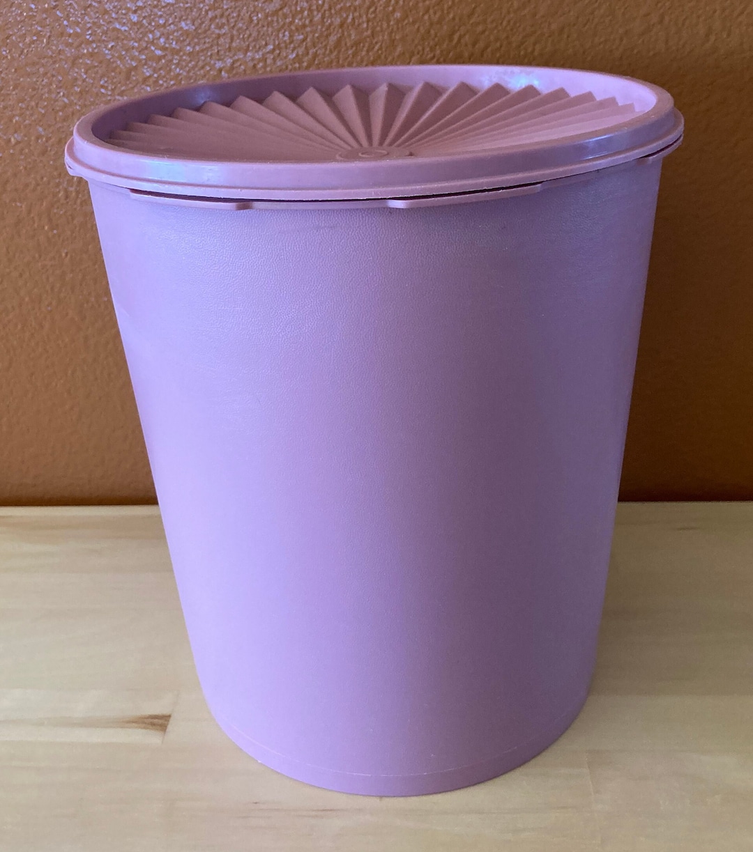 Vintage Jumbo Tupperware Pink Canister 1339-1 With Matching Servalier ...