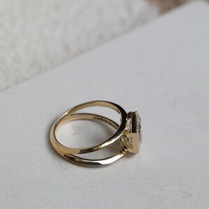 3 CT Oval Cut Moissanite Engagement Ring, Hexagon Bezel Set Engagement ...