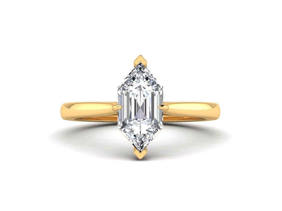 Dutch Marquise Diamond Engagement Ring, Solitaire Lab Grown Diamond ...