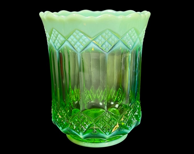 Vintage Mosser Glass Spooner in Green Opalescent, "three in One ...