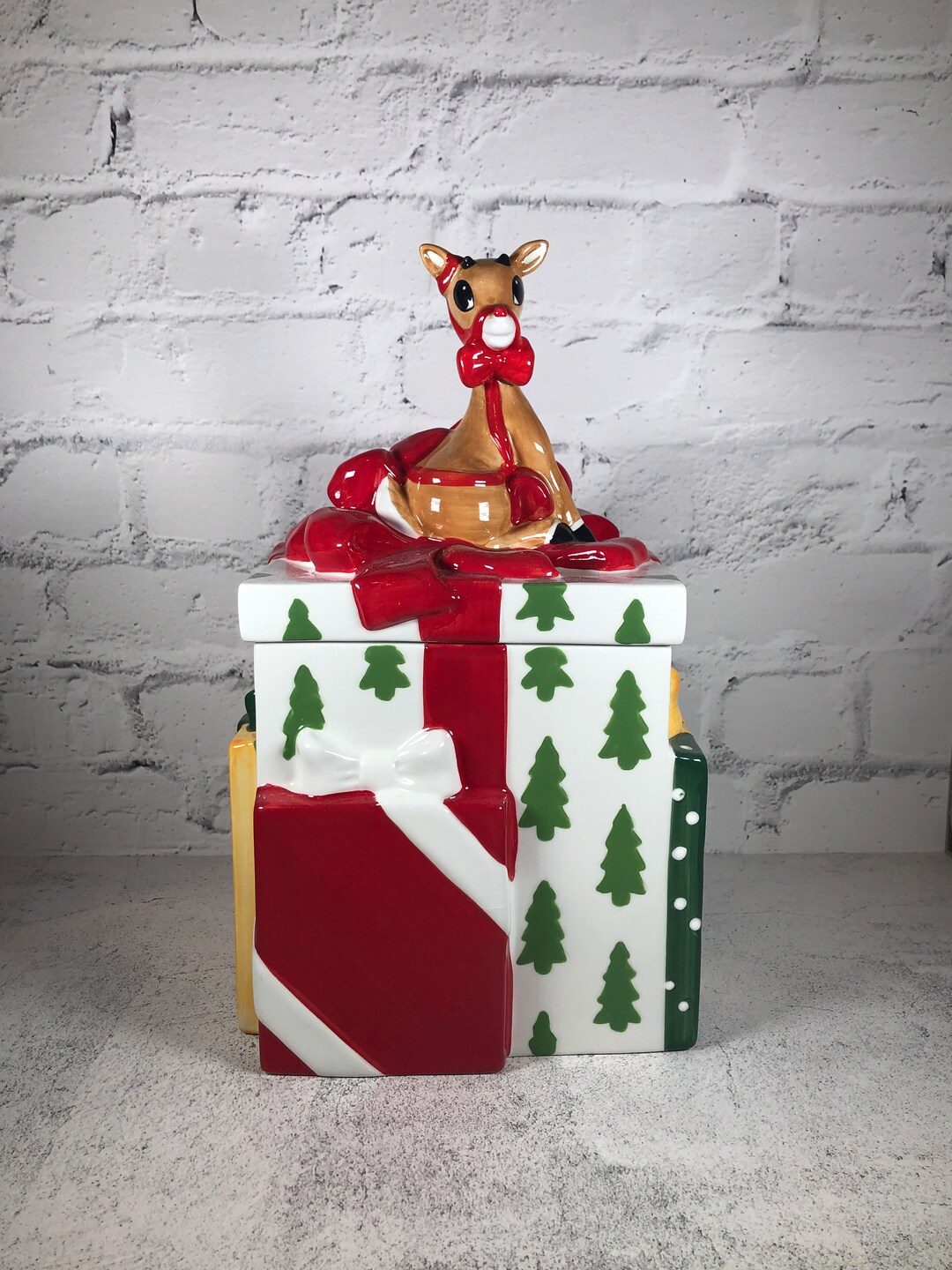 Lenox Cookie Jar Rudolph the Red-nosed Reindeer Classic - Etsy