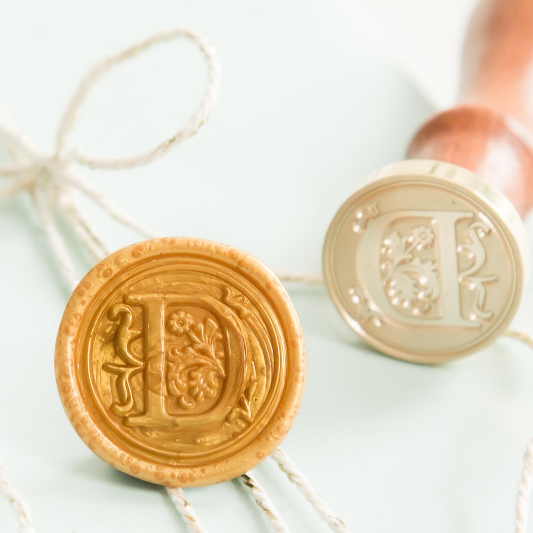 Letter D Wax Seal Stamp || Alphabet Wax Seal Stamp, Letter Wax Seal ...