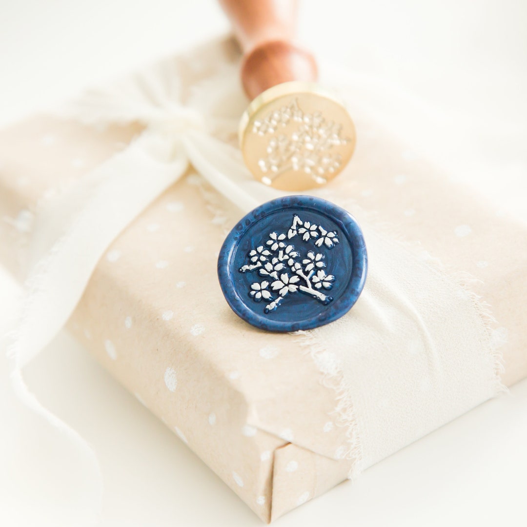 Blossom Tree Wax Seal Stamp || Cherry Blossom Wax Seal Stamp, Wax Seal ...