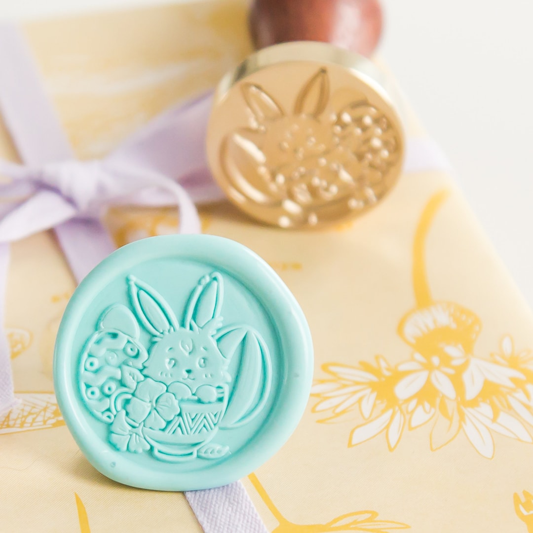 Easter Bunny Wax Seal Stamp || Easter Wax Seal Stamp, Spring Wax Seal ...
