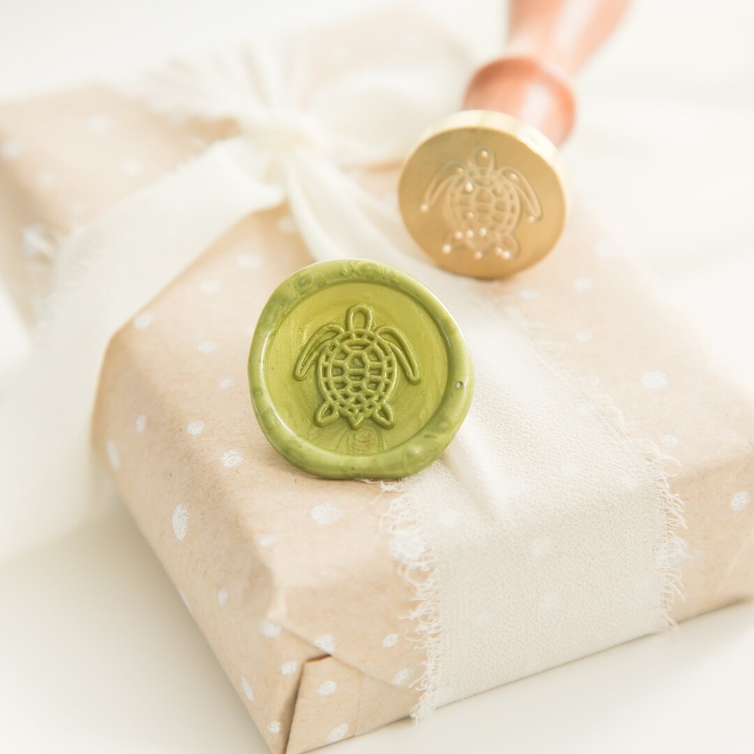 Turtle Wax Seal Stamp Turtle Wax Seal Stamp, Animal Wax Seal, Wedding ...