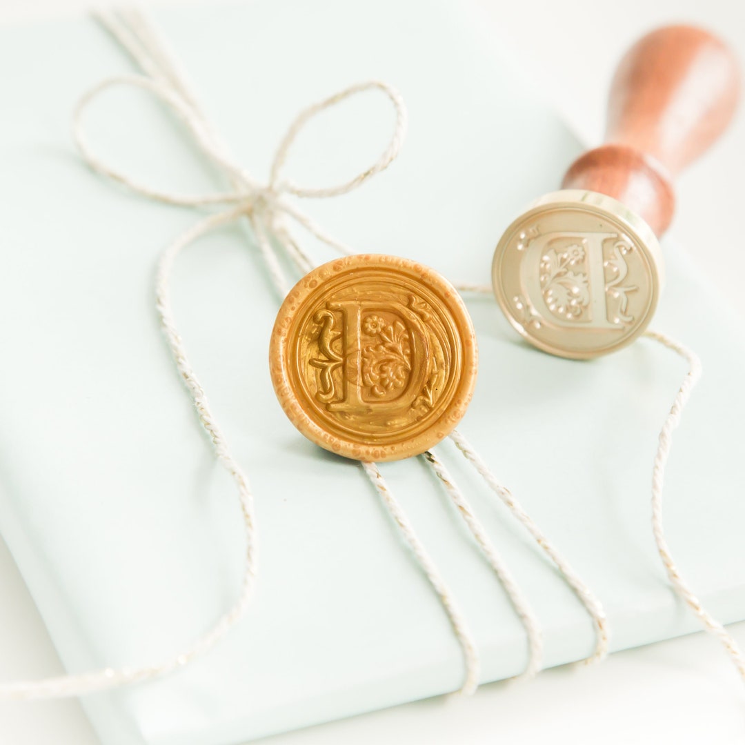 Letter D Wax Seal Stamp || Alphabet Wax Seal Stamp, Letter Wax Seal ...