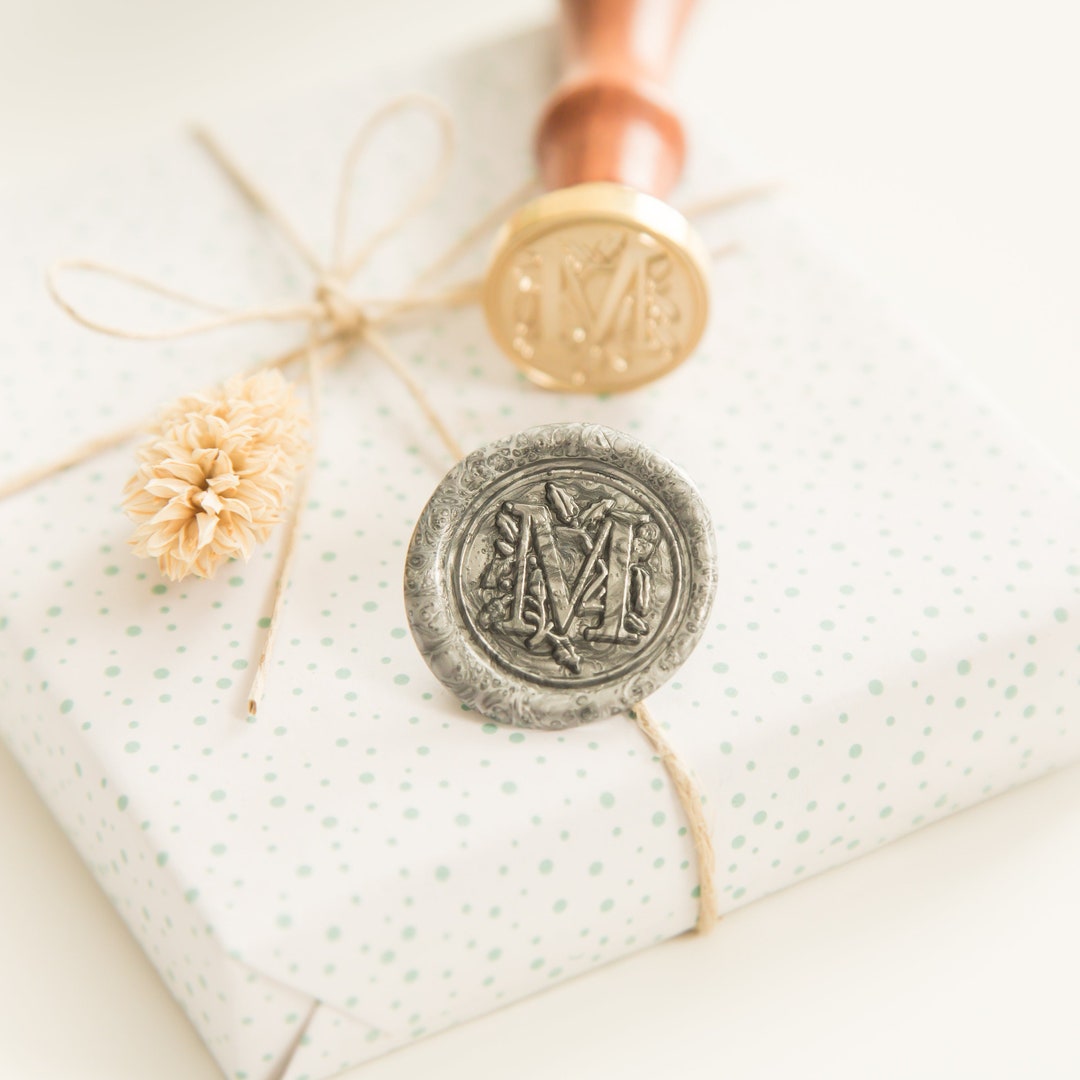 Letter M Wax Seal Stamp || Alphabet Wax Seal Stamp, Letter Wax Seal ...