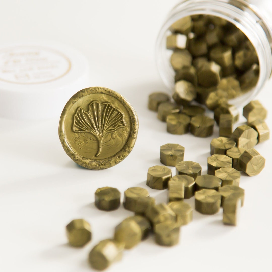 Perline di ceralacca verde pino - 100 pezzi // Sigillo di ceralacca ...