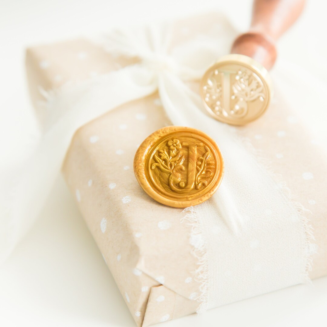 Letter J Wax Seal Stamp || Alphabet Wax Seal Stamp, Letter Wax Seal ...