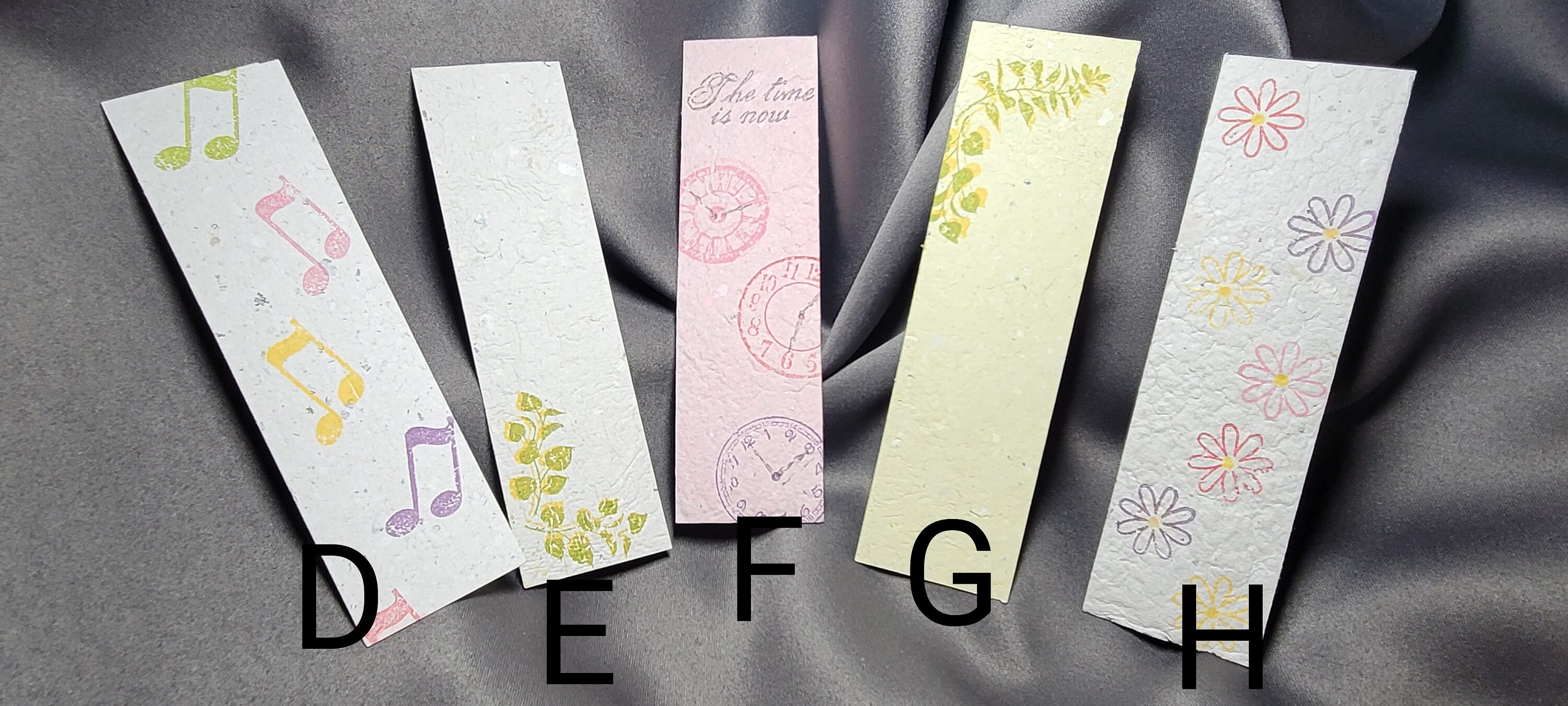 Recycled Paper bookmarks handmade eco-friendly biodegradable | Etsy