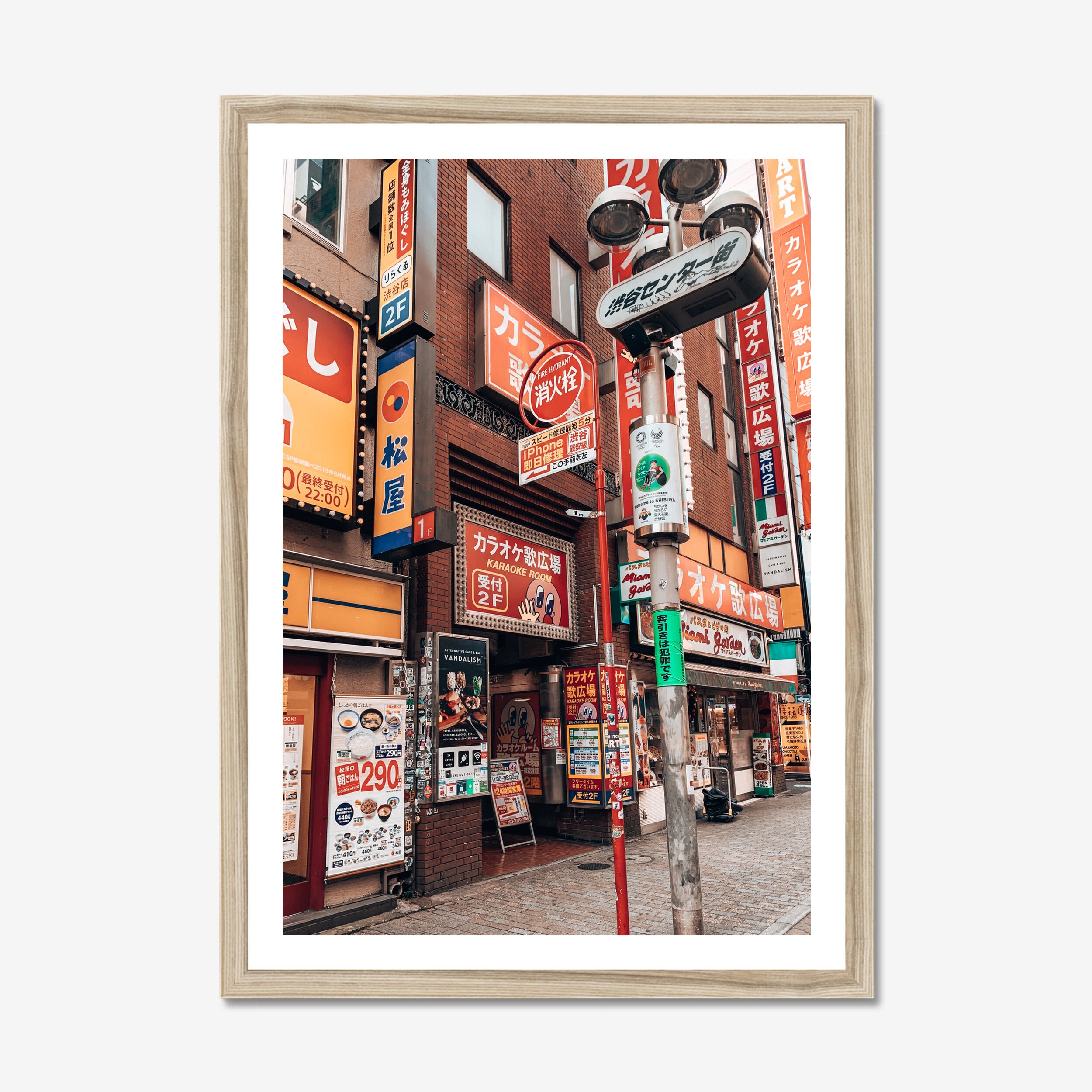 Japanese Poster shibuya Signs Incl. Free Framing, Tokyo Art Print ...