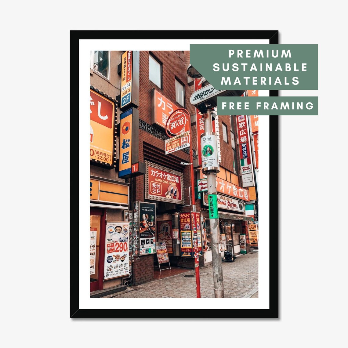 Japanese Poster shibuya Signs Incl. Free Framing Tokyo Art - Etsy