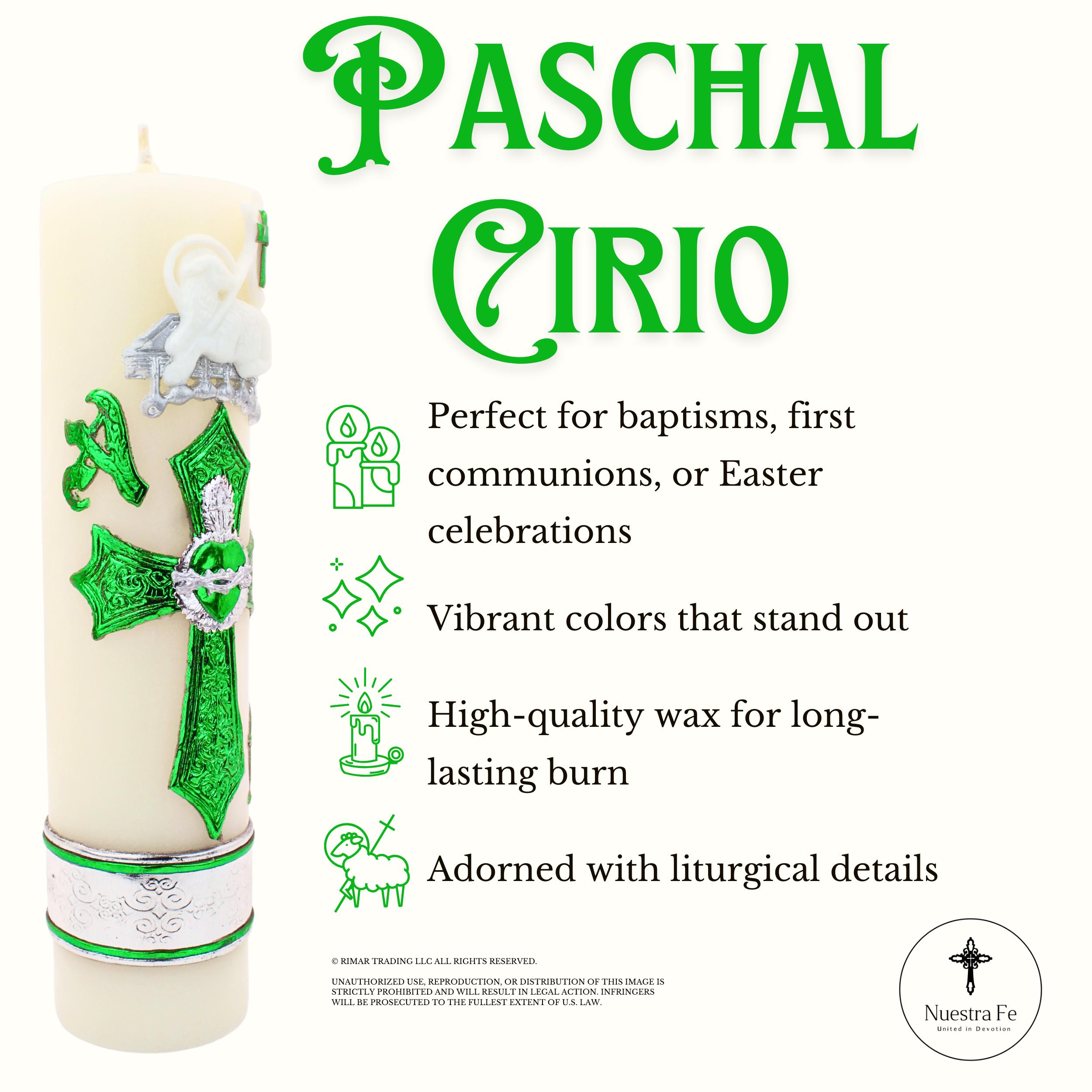 Large Catholic Religious Candles - Catholic Paschal Candle - Large ...