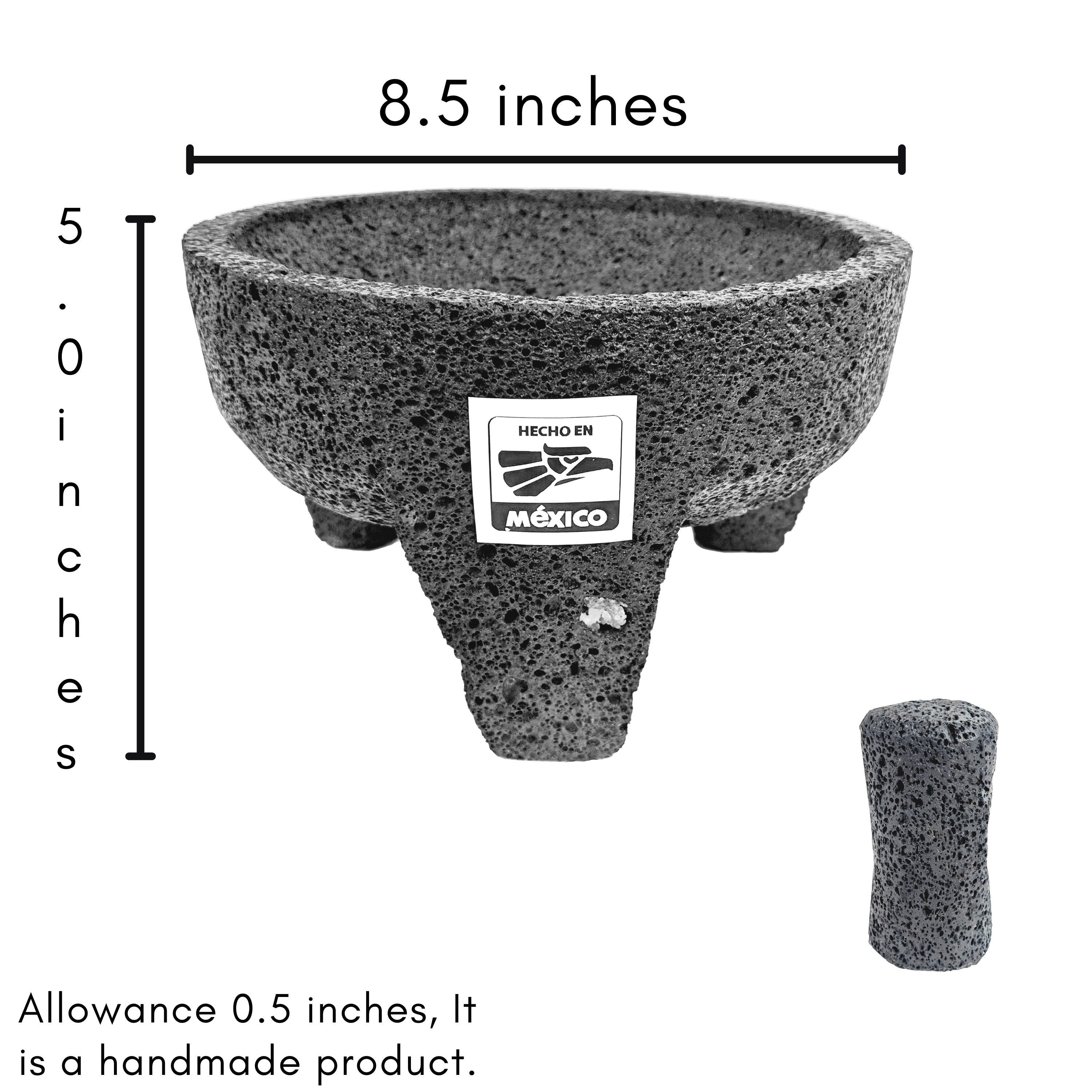 Mexican Molcajete Mexican Mortar Made of Lava Volcanic Stone 8.5 in ...