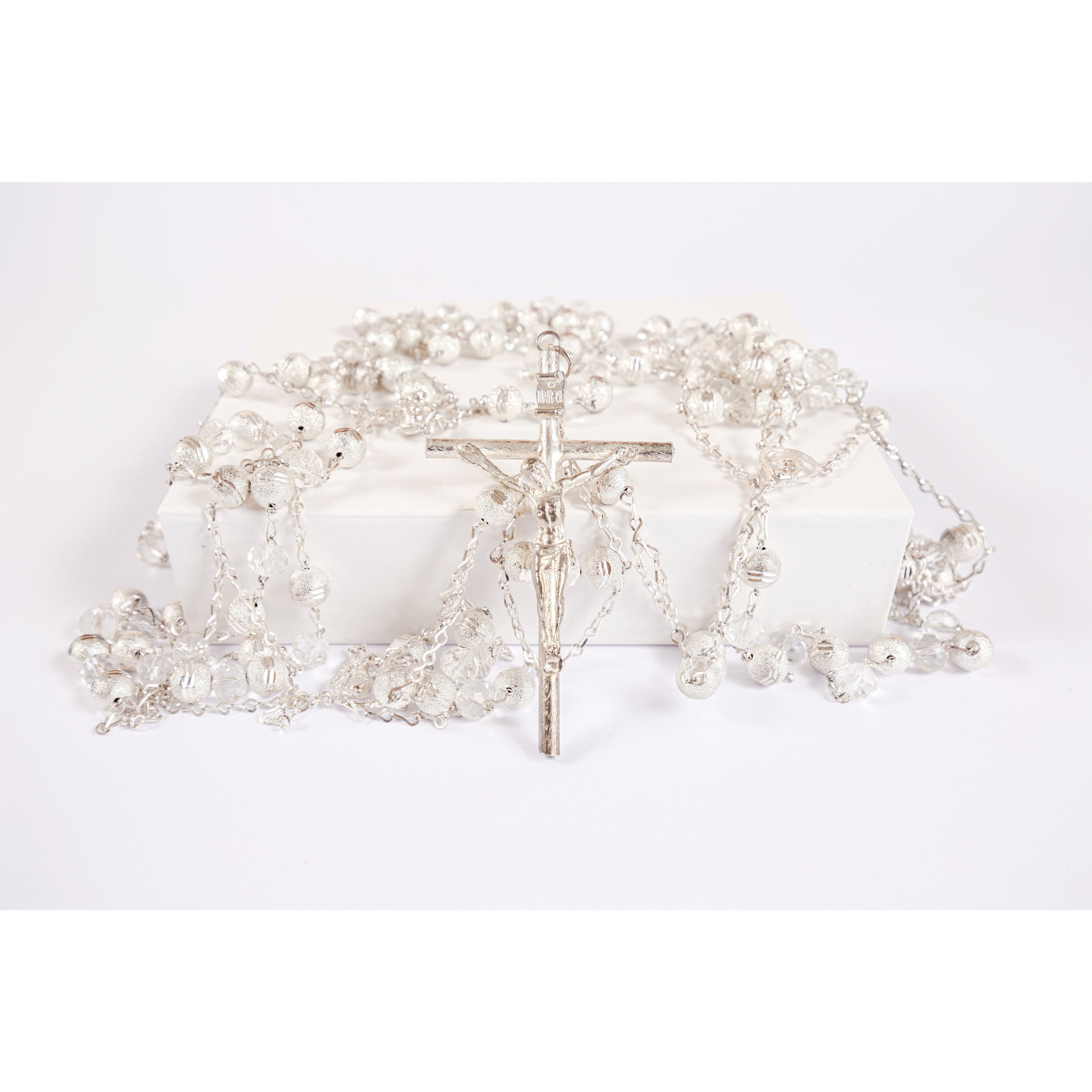 Nuestra Fe Wedding Lasso Crystal With Jesus Christ and Virgen De ...