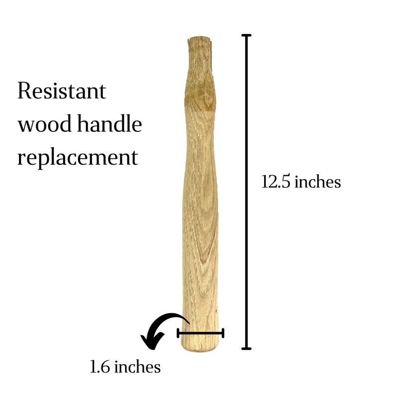 2 Pack Wood Sledge Hammer Handle Replacement for 2, 3 and 4 Lb Complete ...