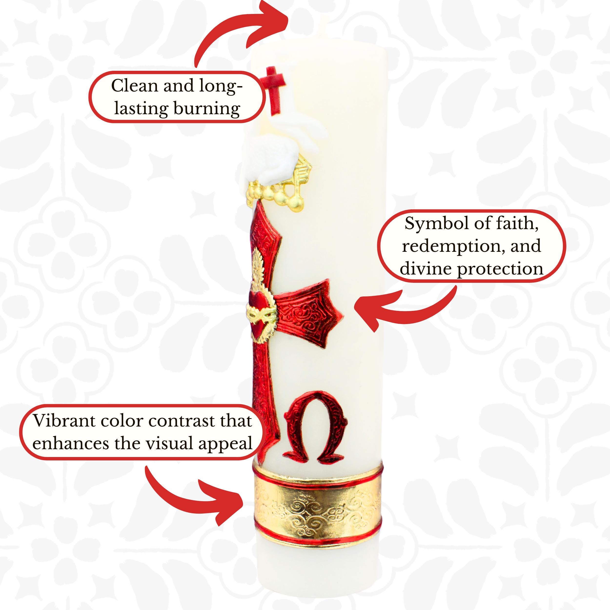 Large Catholic Religious Candles - Catholic Paschal Candle - Large ...