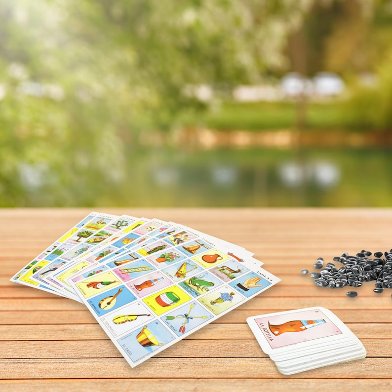 The Original Loteria Mexican Bingo Game for 10 Players - Mexican Bingo ...