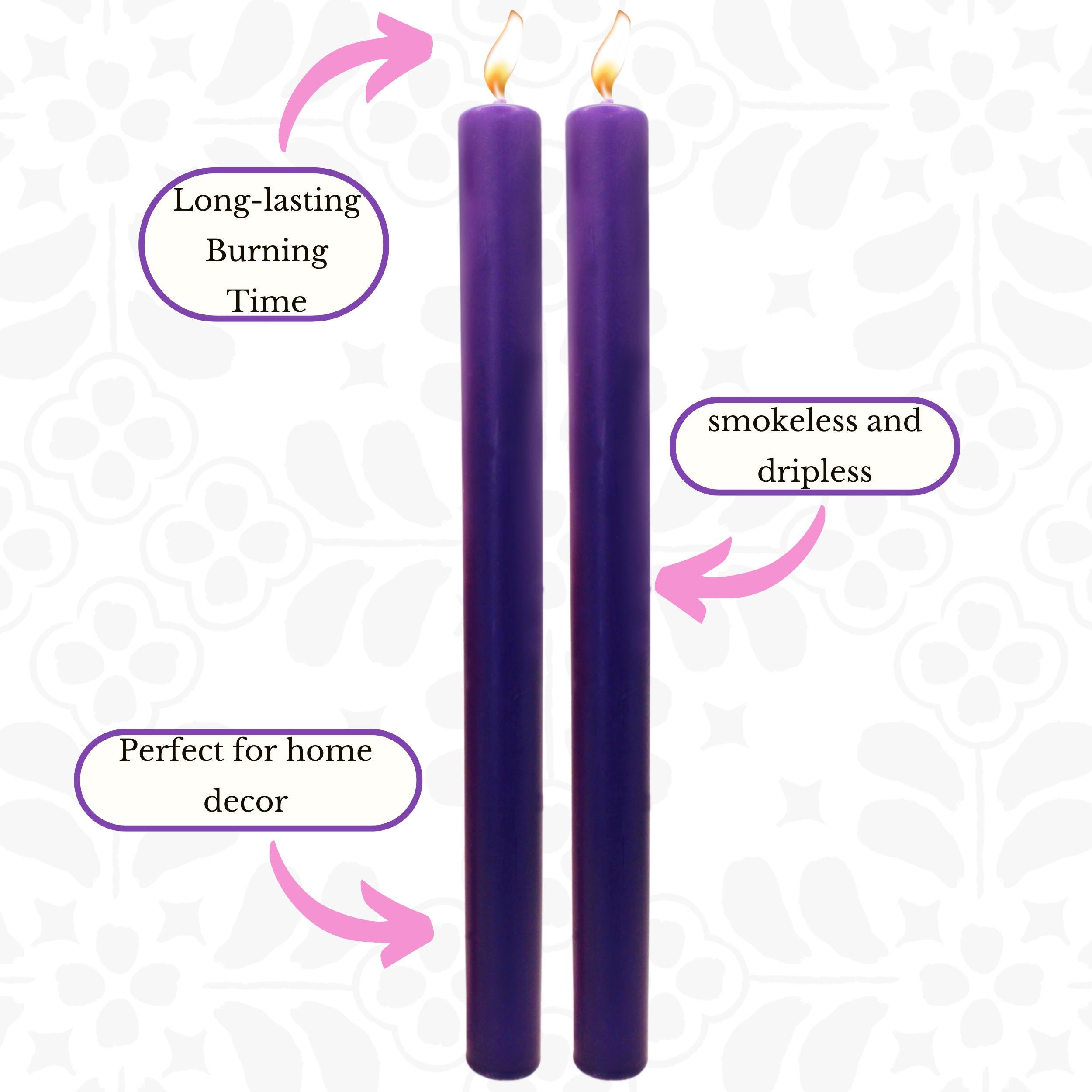 Dripless Advent Candles Set of 4 Handmade in Mexico - Advent Wreath ...