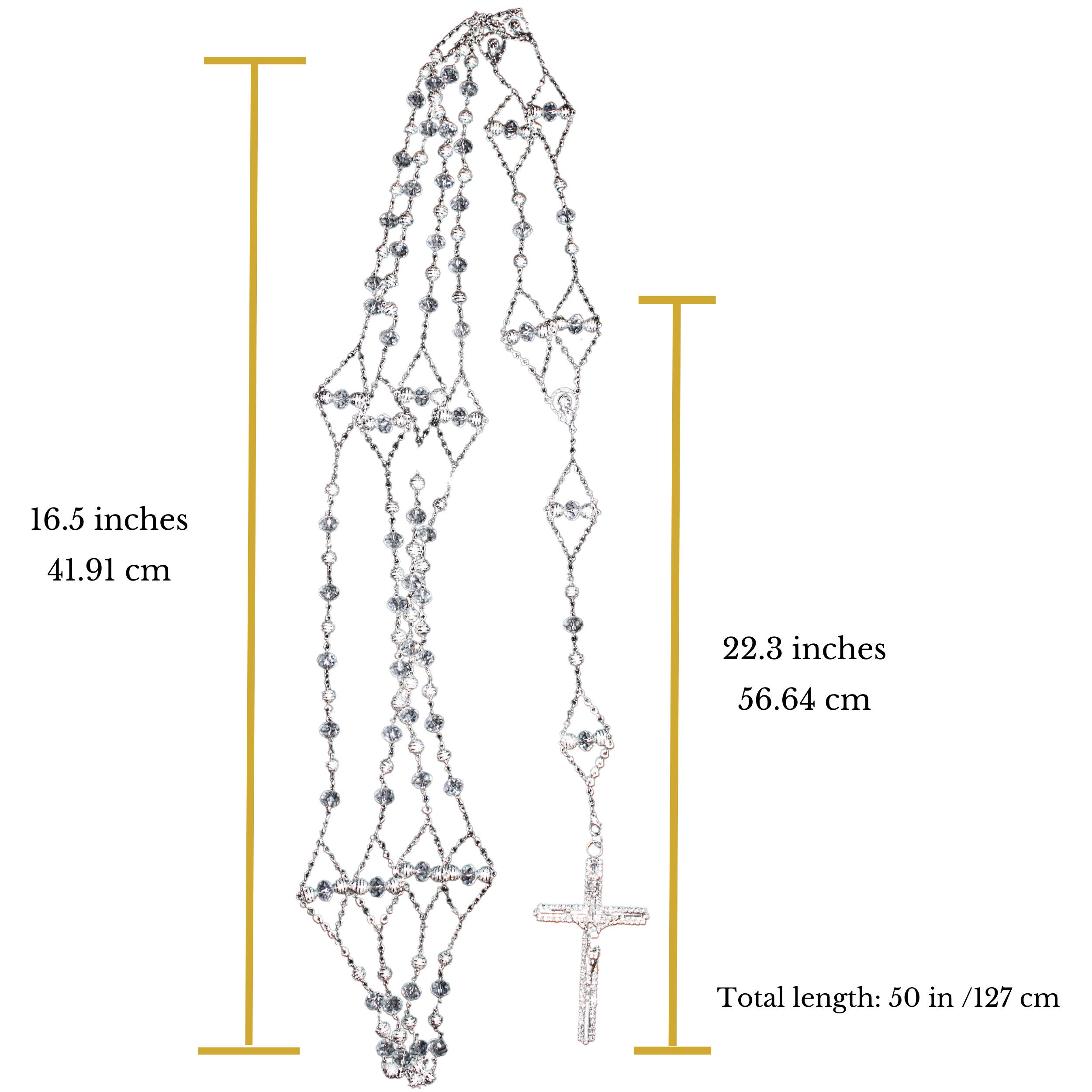 Nuestra Fe Wedding Lasso Crystal With Jesus Christ and Virgen De ...