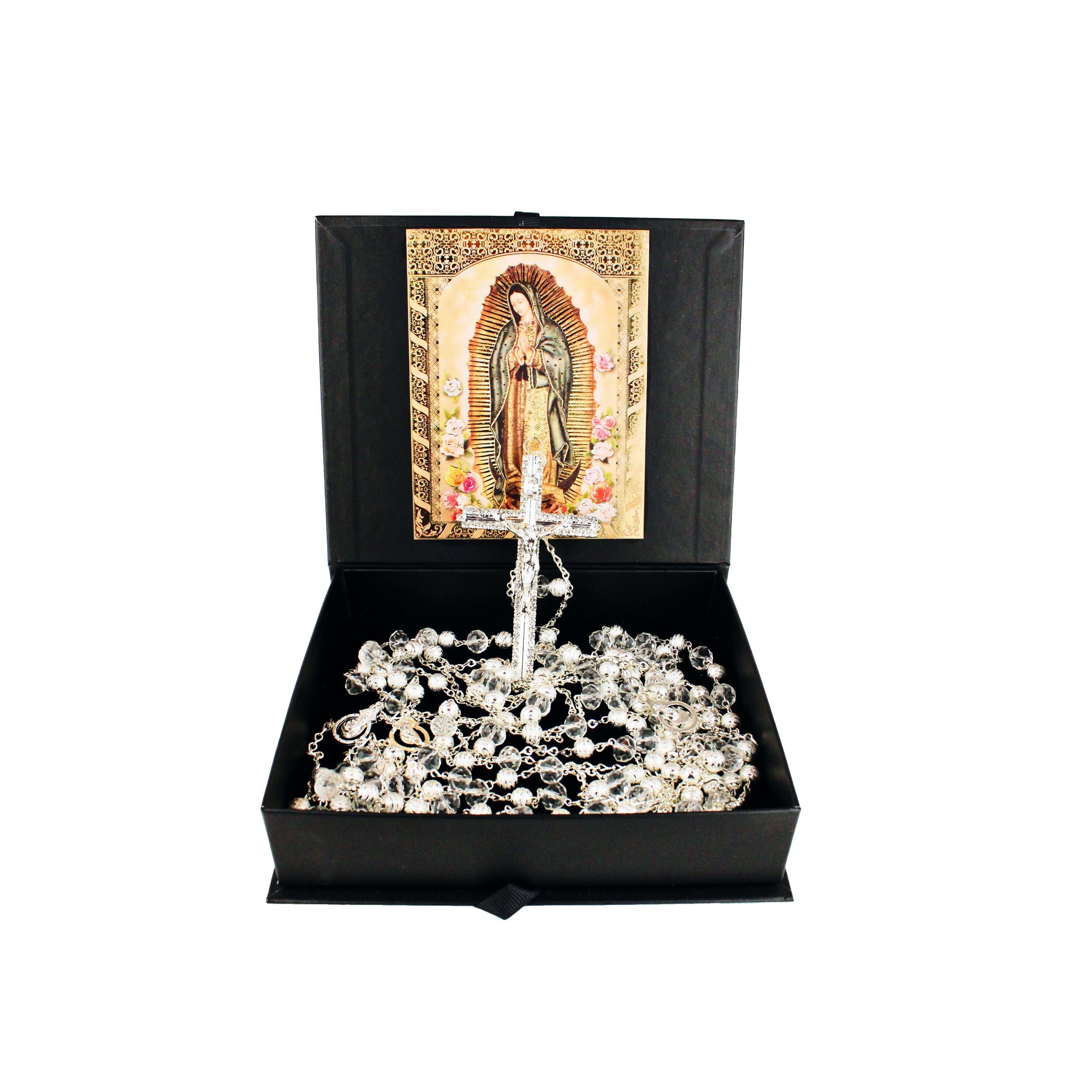 Nuestra Fe Wedding Lasso Crystal With Jesus Christ and Virgen De ...