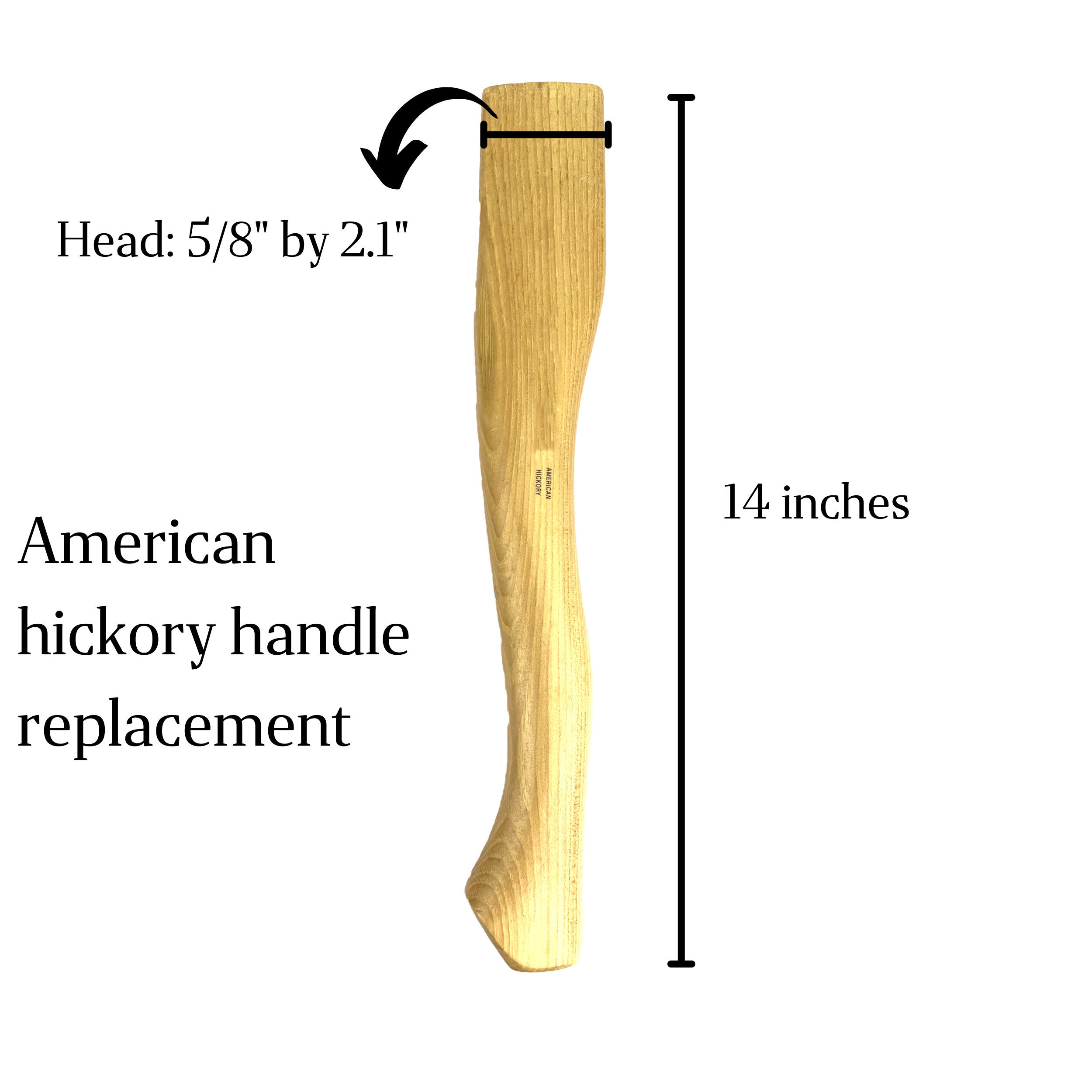 2 Pack Ax Handle Replacement for 14" Axes That Use 1-1/4 Pound Ax Heads ...