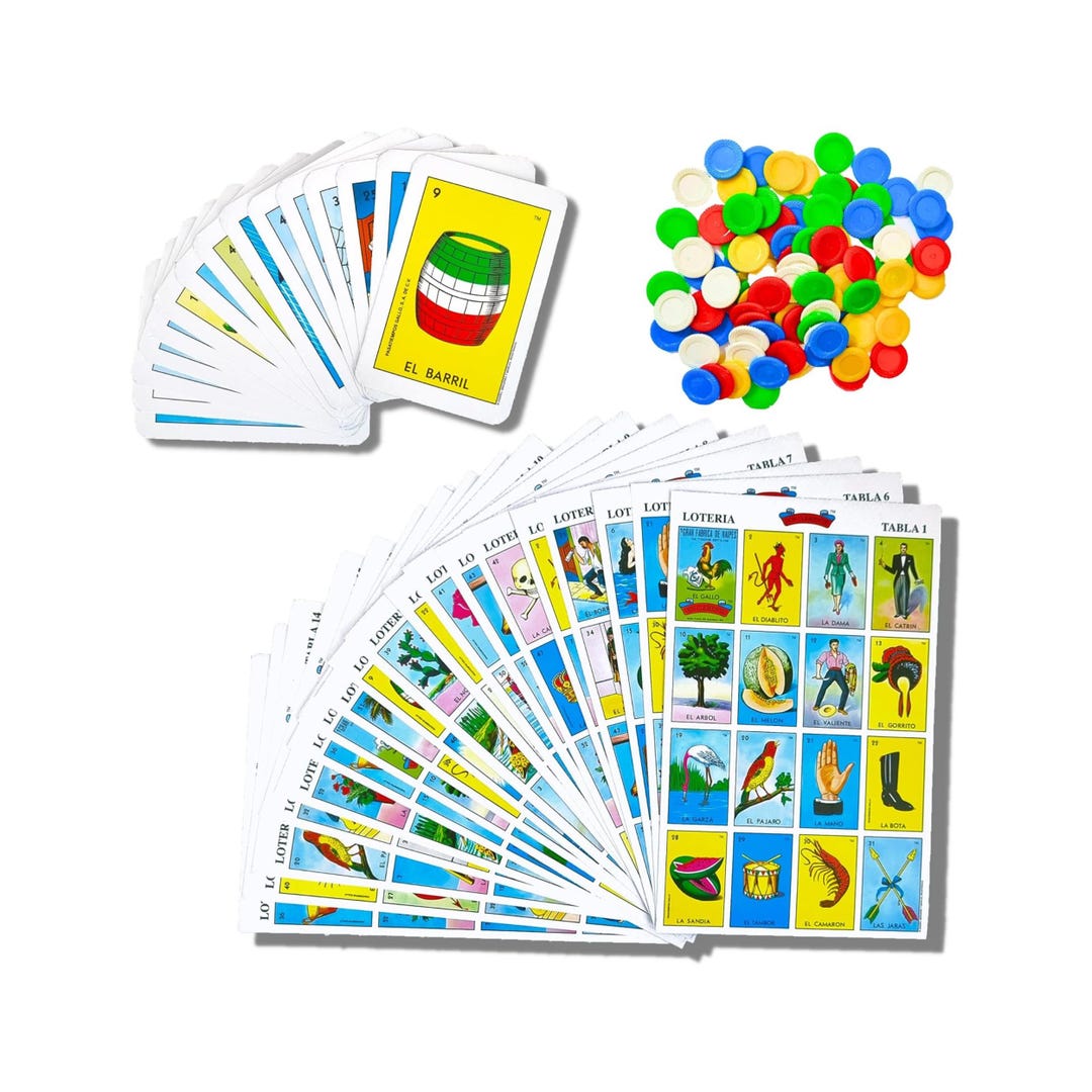 The Original Loteria Mexican Bingo Game With 100 Mexican Pesos for 20 ...