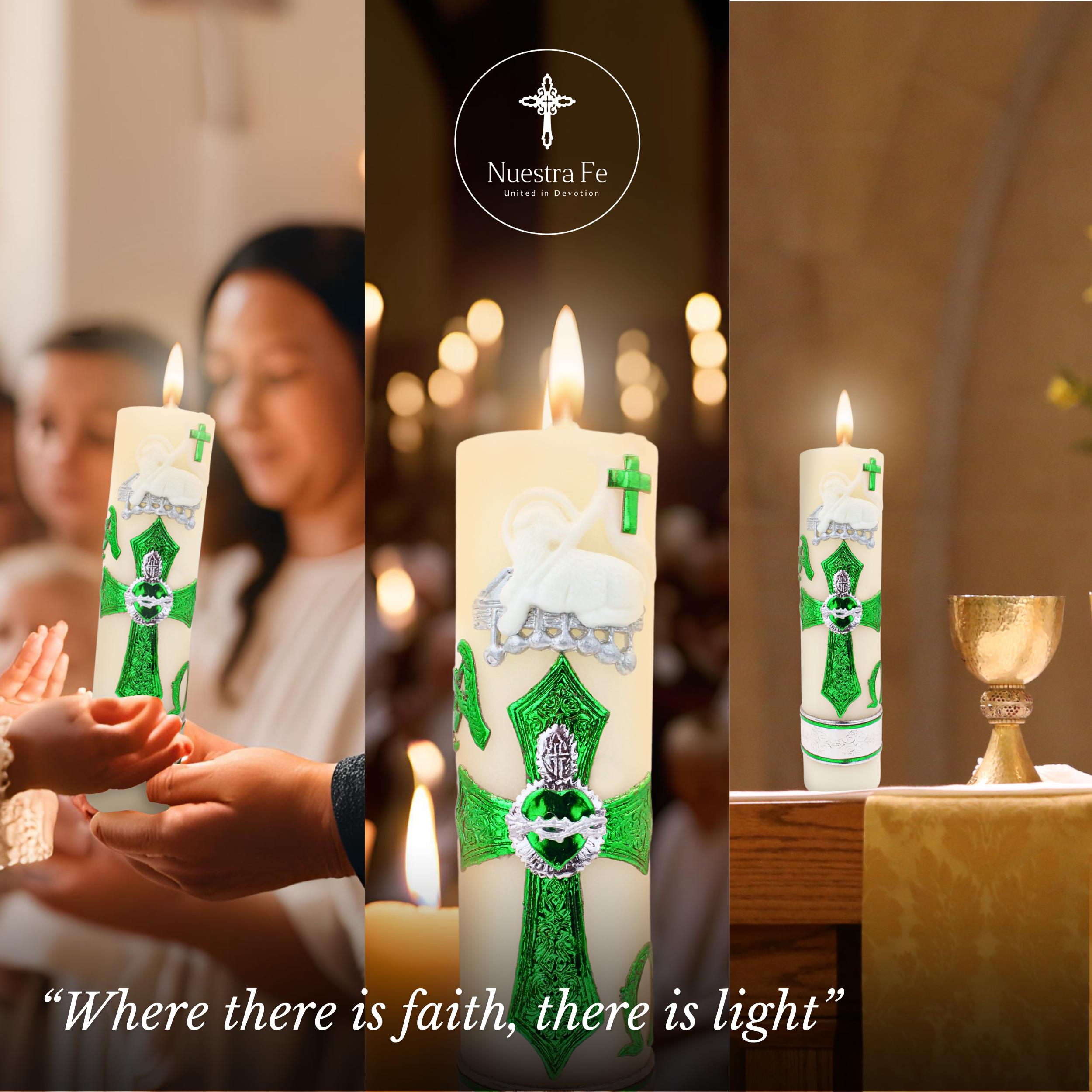 Large Catholic Religious Candles - Catholic Paschal Candle - Large ...