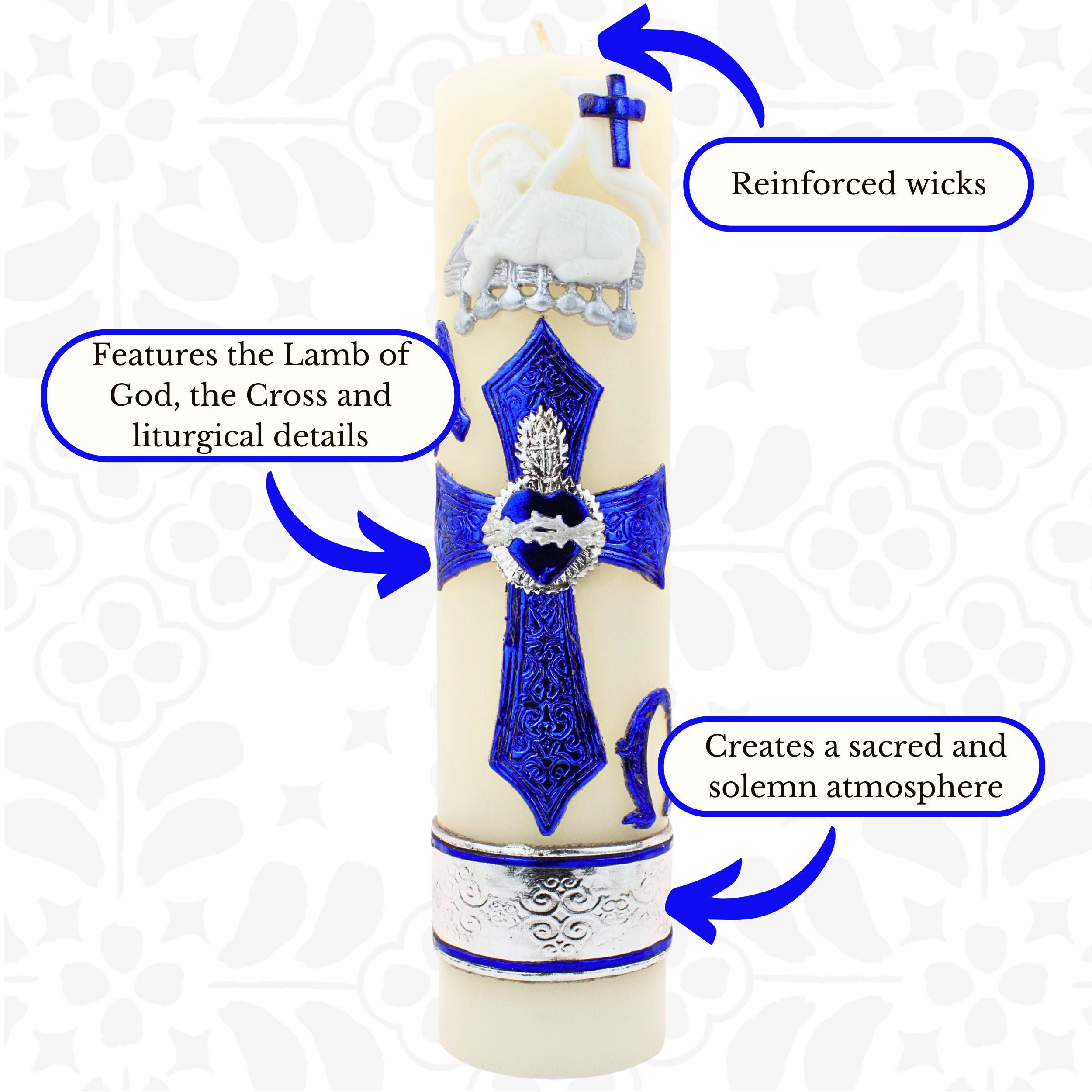 Large Catholic Religious Candles - Catholic Paschal Candle - Large ...